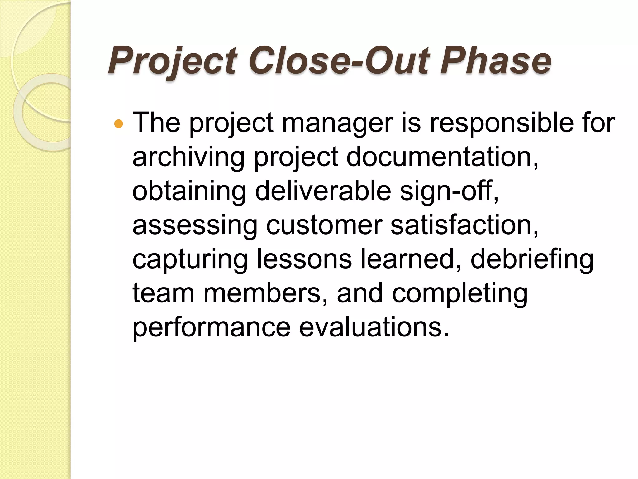 Project termination, reporting and project closure | PPTX