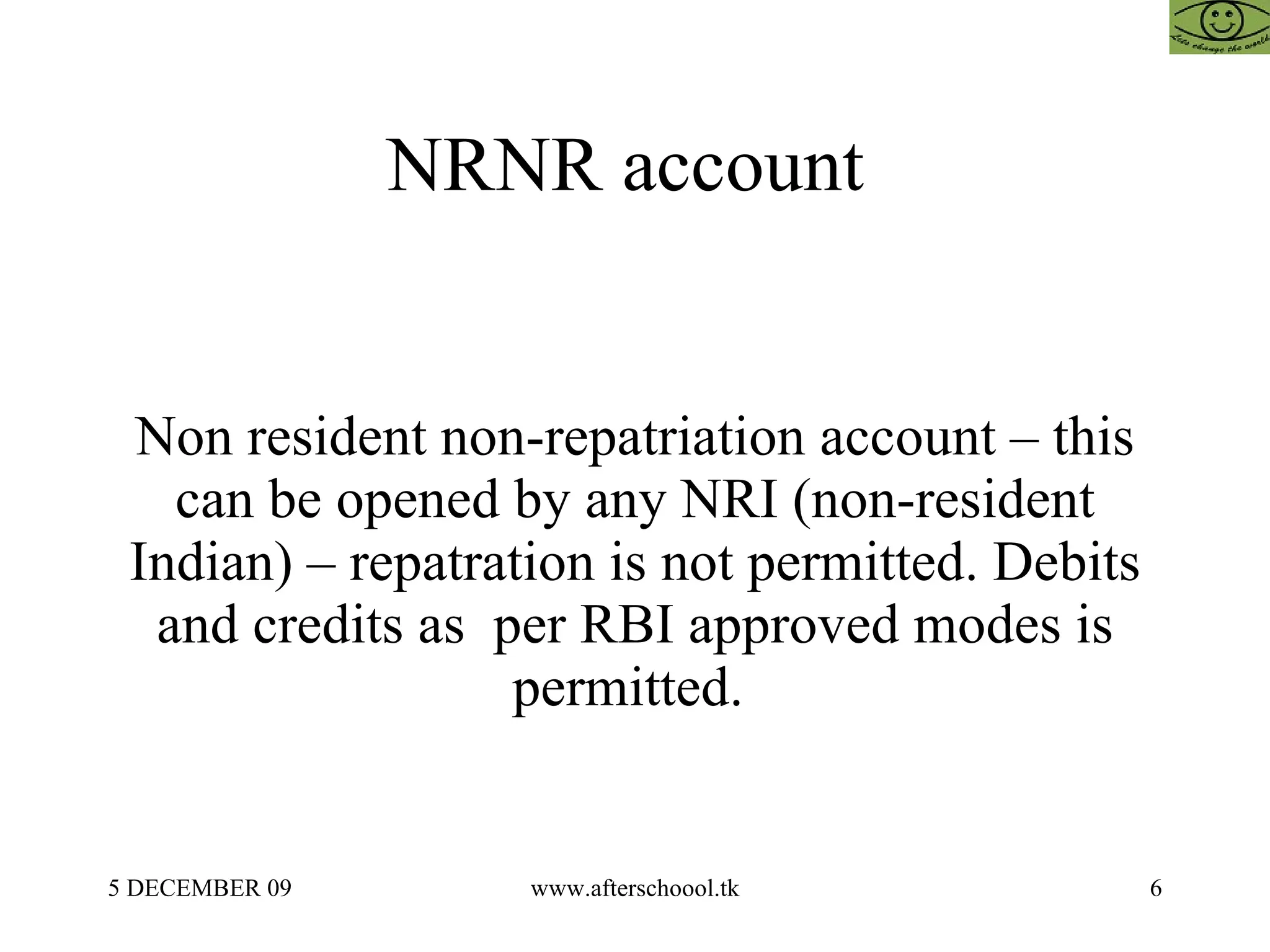 Nri Accounts And Facilities | ODP