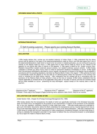 Nri appliation form | PDF