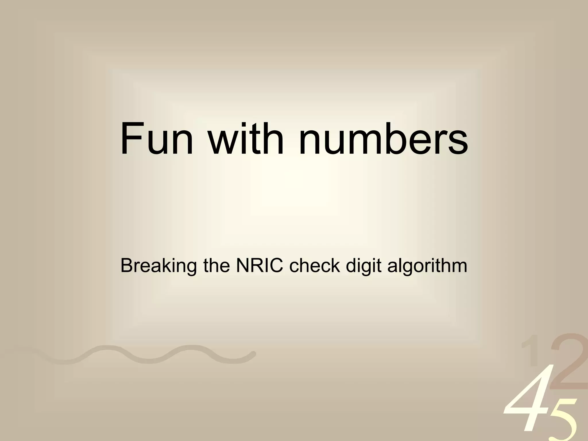 NRIC_numbers.ppt