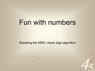 NRIC_numbers.ppt