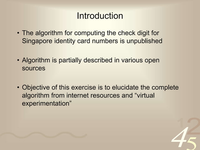 NRIC_numbers.ppt | Computing | Technology & Computing