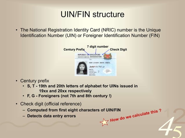 NRIC_numbers.ppt | Computing | Technology & Computing
