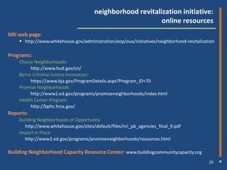 Neighborhood Revitalization Initiative | PDF