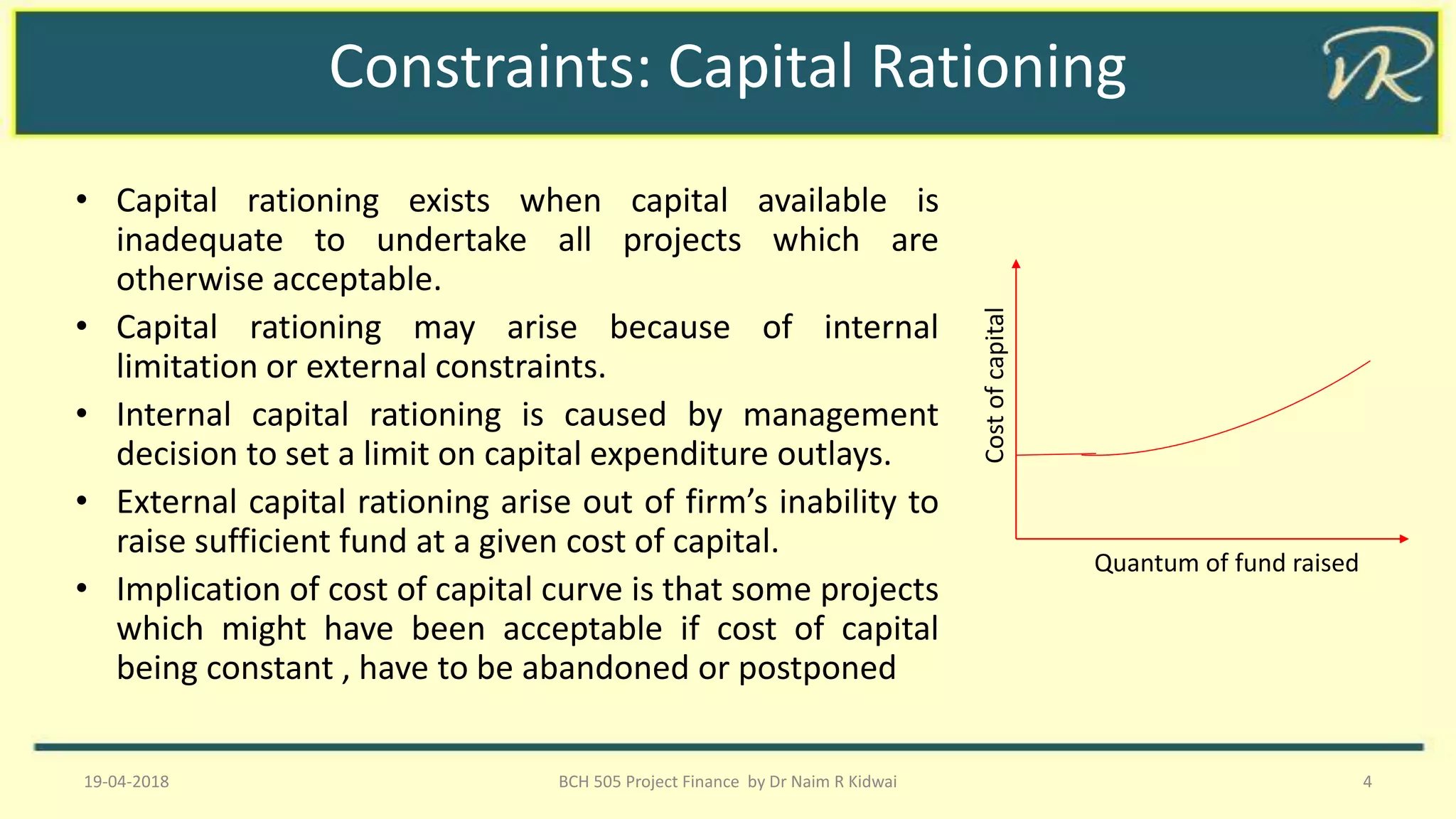 Multiple Projects And Constraints Ppt