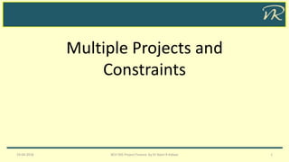 multiple projects and constraints | PDF
