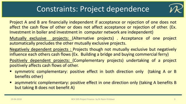 multiple projects and constraints | PDF | Business Accounting & Finance ...