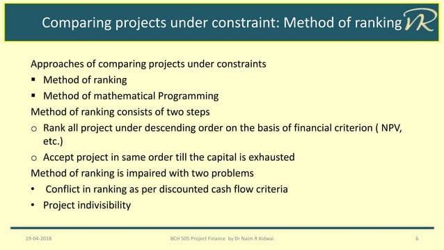 multiple projects and constraints | PDF | Business Accounting & Finance ...