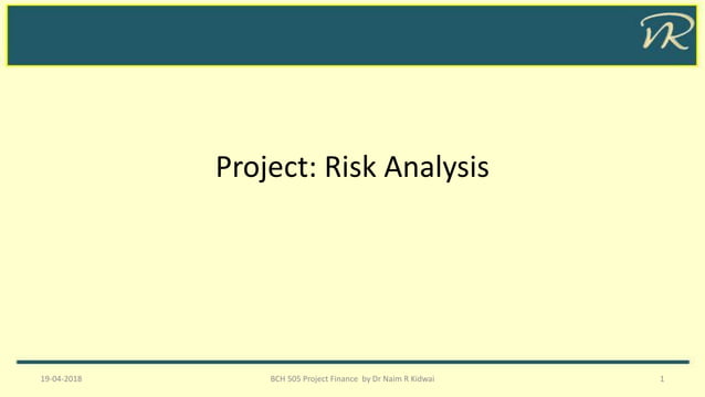 project risk analysis | PDF | Business Accounting & Finance | Business