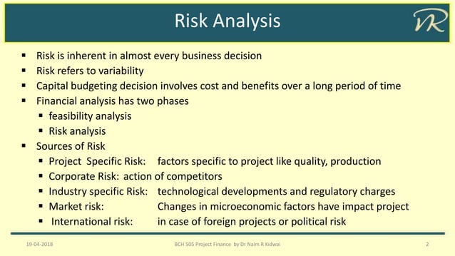 project risk analysis | PDF | Business Accounting & Finance | Business