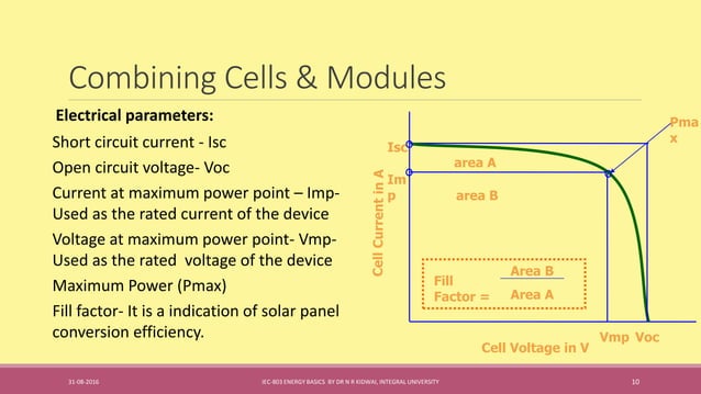 Solar PV Cells, Module and Array | PPTX | Physics | Science