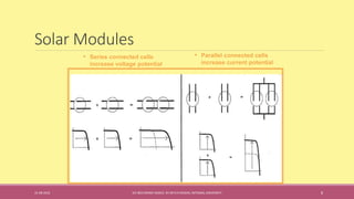 Solar PV Cells, Module and Array | PPTX