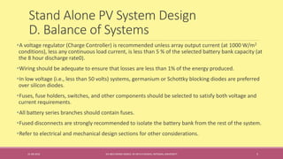 Standalone Solar PV system design Example | PPTX