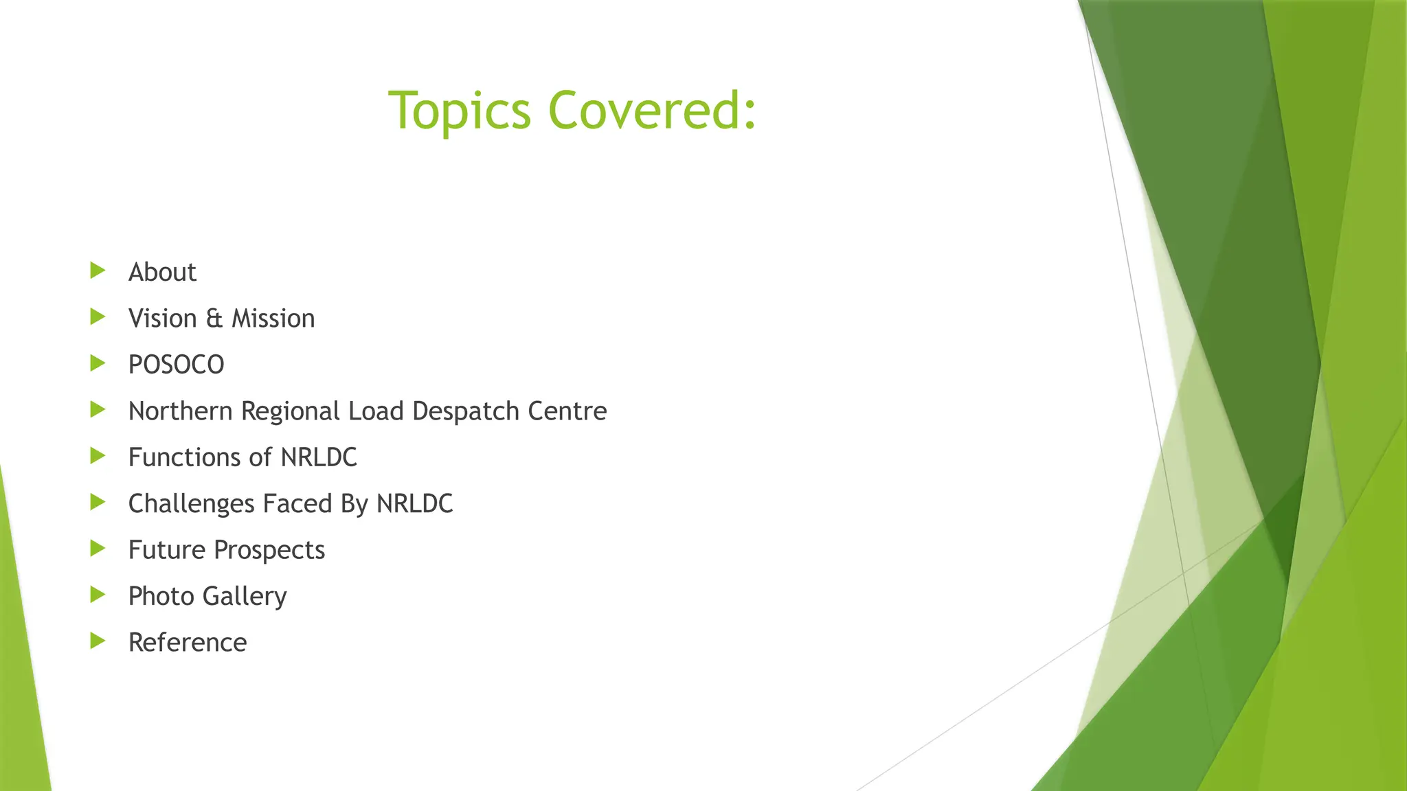 Northern regional load dispatch center ppt | PPTX