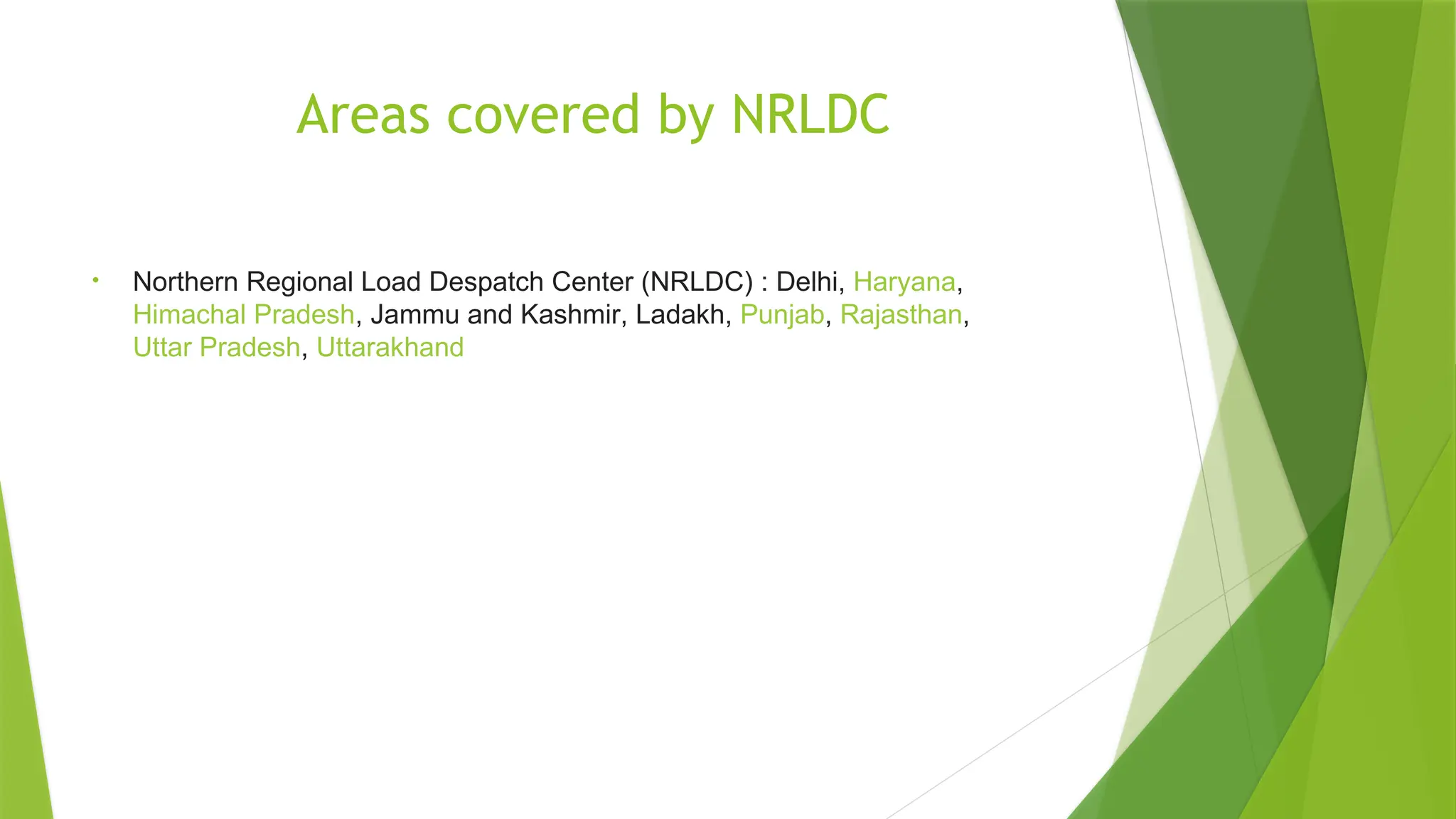 Northern regional load dispatch center ppt | PPTX