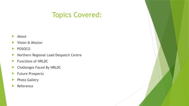 Northern regional load dispatch center ppt | PPTX