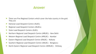 Northern regional load dispatch center ppt | PPTX