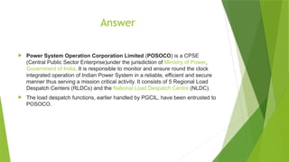 Northern regional load dispatch center ppt | PPTX