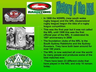 Nrl presentation | PPT