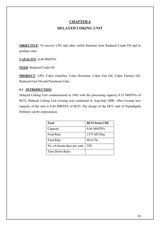 Industrial training at NUMALIGARH REFINERY LIMITED (NRL) | PDF