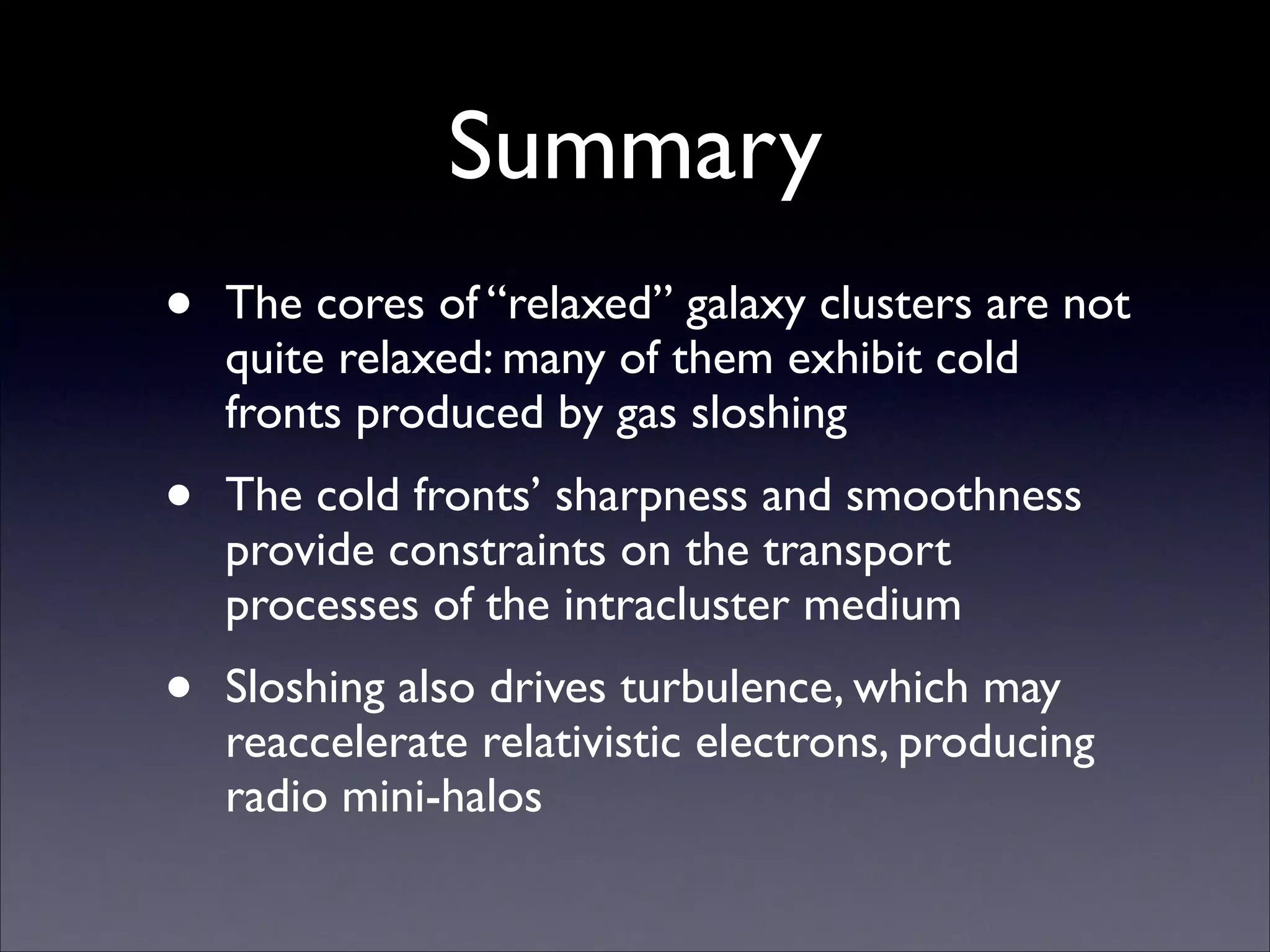 The Physics of Gas Sloshing in Galaxy Clusters | PPT