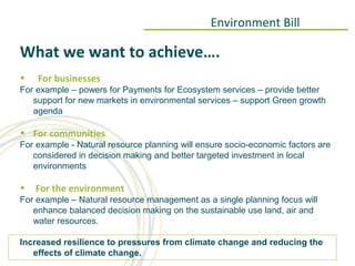 NRM Environment Bill Presentation | PPT
