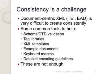 Using Schematron for Analyzing Conformance to Best Practices for EAD ...