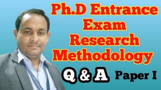 Research Methodology MCQ | PPTX