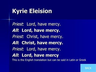 Roman Catholic Worship | PPT