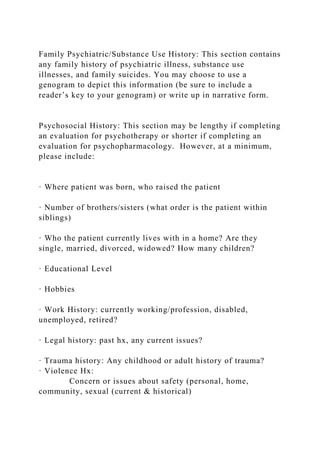 NRNPPRAC 6645 Comprehensive Psychiatric Evaluation Note Tem.docx