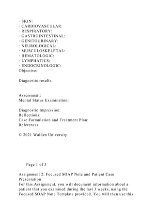 NRNPPRAC 6665 & 6675 Comprehensive Focused SOAP Psychiatric Eva.docx