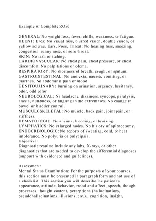 NRNPPRAC 6665 & 6675 Focused SOAP Psychiatric Evaluation Exemplar.docx