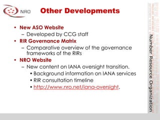 ARIN 34 NRO Activities Report | PPT