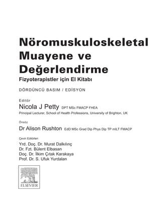 Nöromuskuloskeletal Değerlendirme ve Muayene | PDF