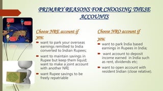 Nre and Nro accounts | PPTX