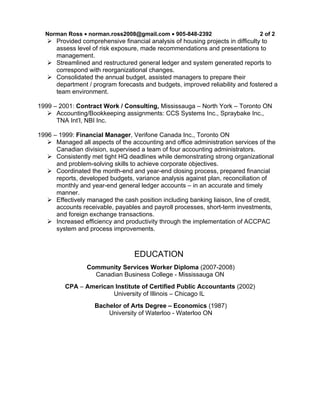 N Ross Resume Fn | DOC