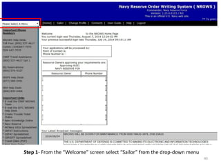 Navy Order Writing System