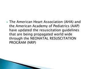 Neonatal Resuscitation Program | PPTX