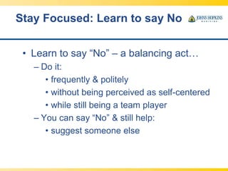 Academic Career Tips: From My Mentors to You - Dale Needham | PPT