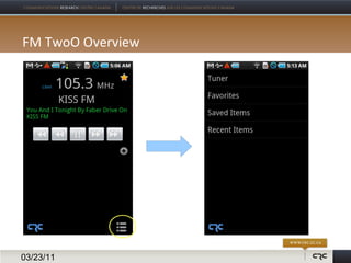 FM TwoO & CRC FM-RDS Android Library | ODP | Operating Systems | Computer Software and Applications