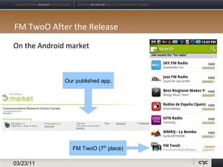 FM TwoO & CRC FM-RDS Android Library | ODP | Operating Systems | Computer Software and Applications