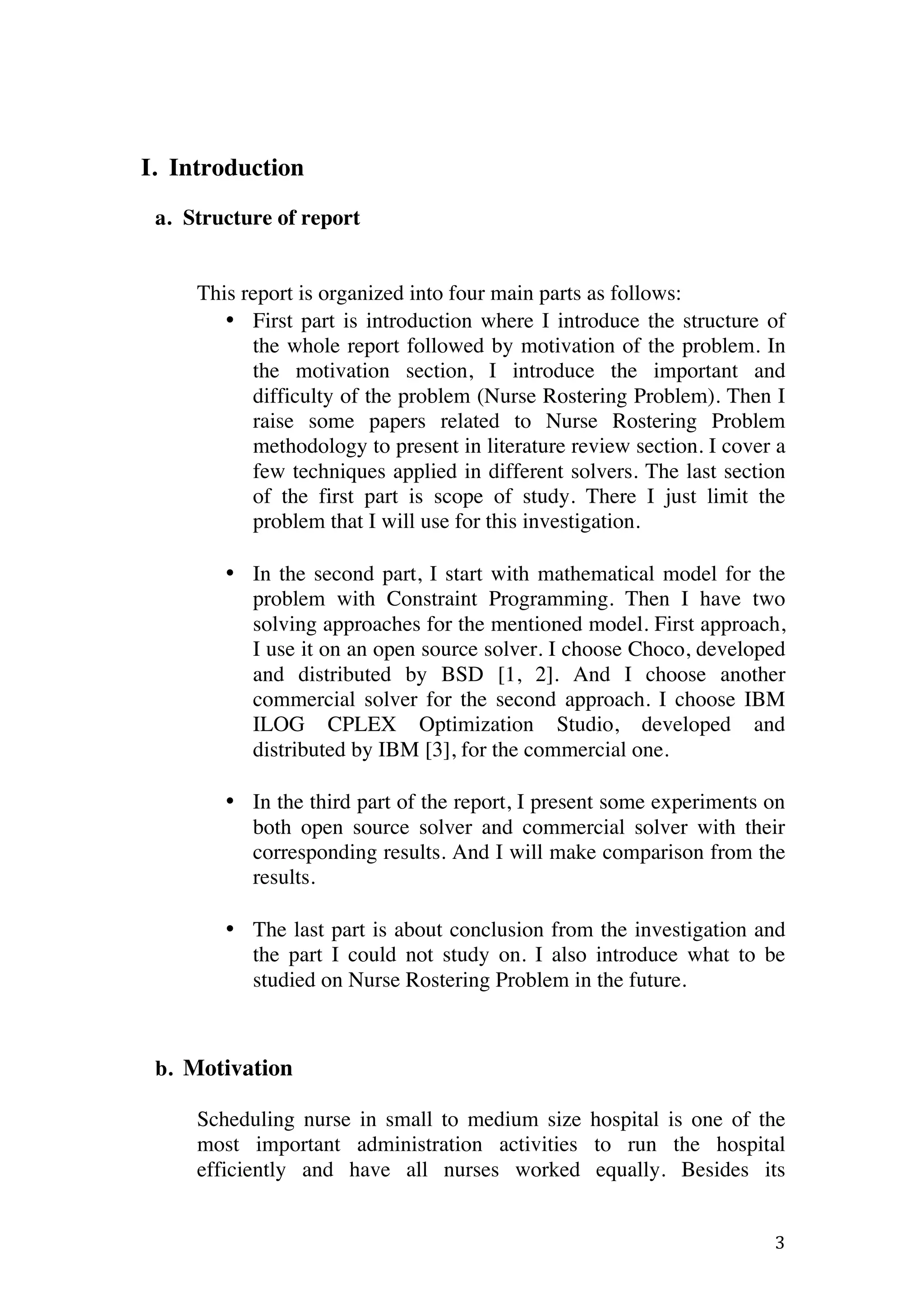 Nurse Rostering Problem - A comparison between Constraint Programming ...