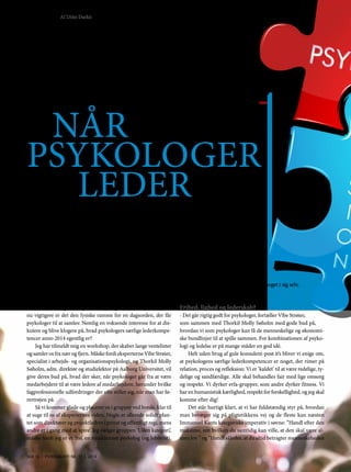 Når psykologer leder. Psykolog nyt 11 2014 | PDF
