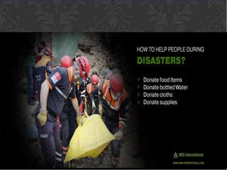 NRS international is an NGO, work for Disaster Affected people. | PPTX