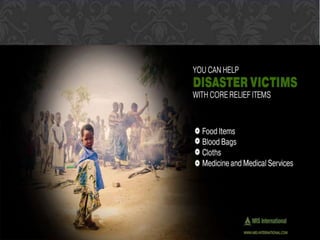 NRS international is an NGO, work for Disaster Affected people. | PPTX