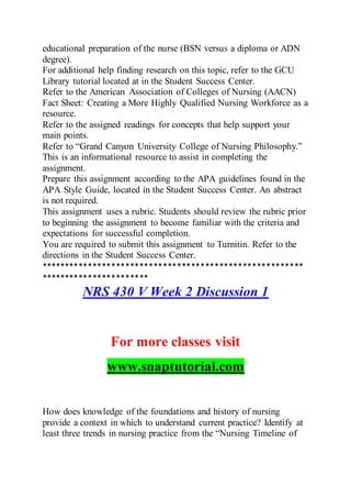 Nrs 430 v Education Organization / snaptutorial.com