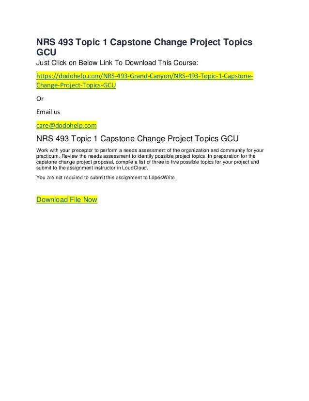 Nrs 493 Topic 1 Capstone Change Project Topics Gcu nrs-493-topic-1-capstone-change-project-topics-gcu
