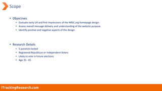NRSC Report | iTracking Research | PPTX