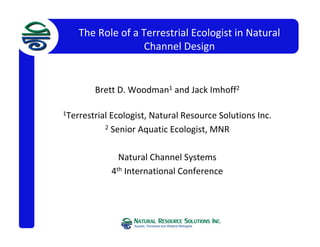 Nrsi natural channel-presentation_2010_bdw1 | PDF | Reptiles | Pets