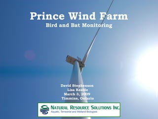 Prince Wind Farm (March, 2009) | PPT